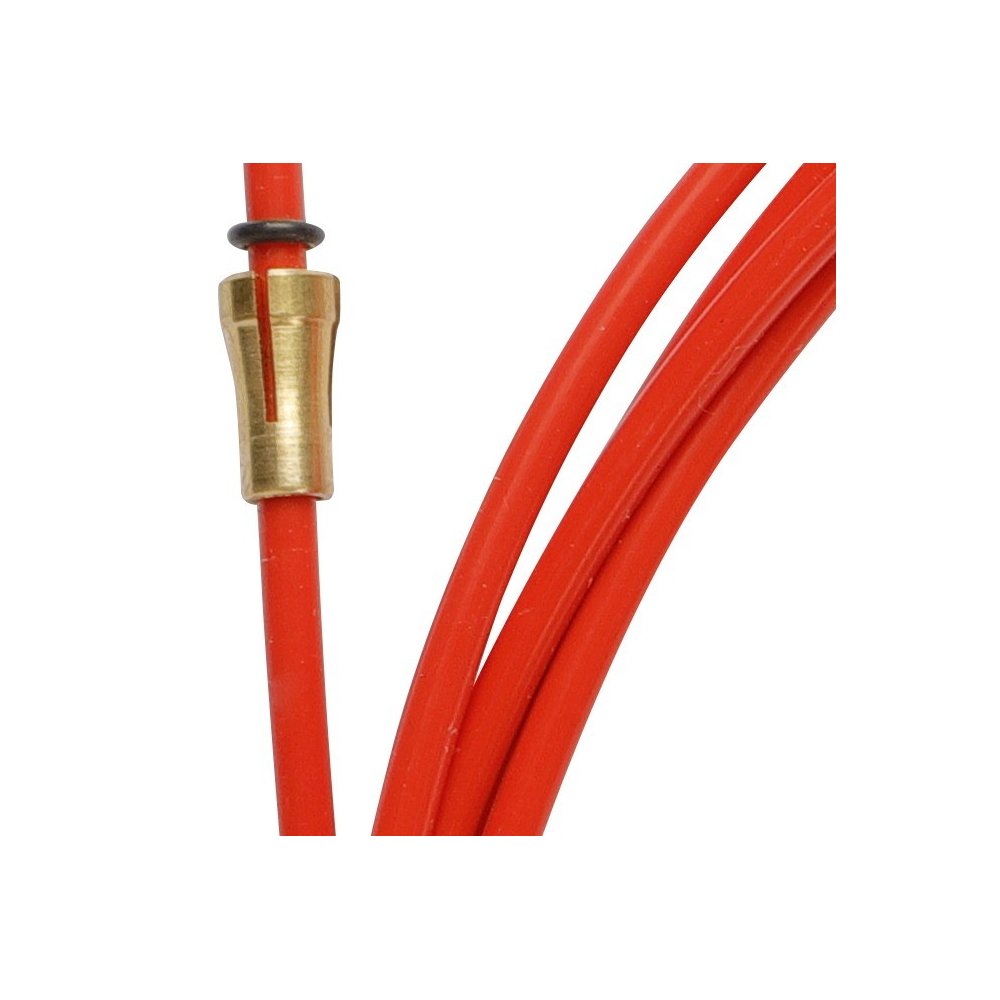 RED TEFLON liner 2,0 x 4,0 aluminium wire Ø 1,0-1,2